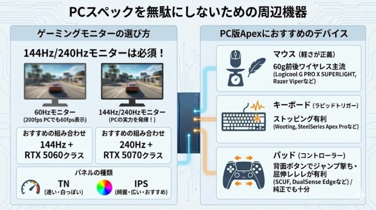 【最新】Apex LegendsおすすめゲーミングPC！144fps・240fps張り付きの推奨スペックと安いモデルを解説 | パソコンセレクト